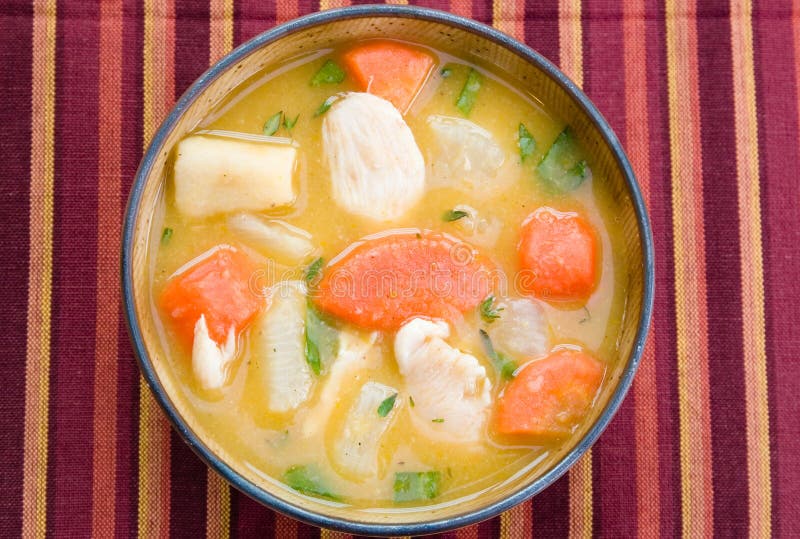 Chicken Soup - Caribbean Style Stock Image - Image of fine, appetizing ...