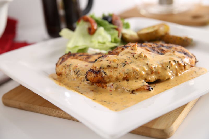 The Chicken Stake stock image. Image of lunch, curry - 283565575