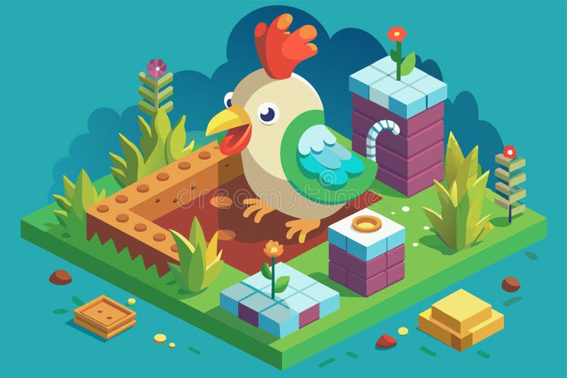 Block Chicken Stock Illustrations – 236 Block Chicken Stock ...