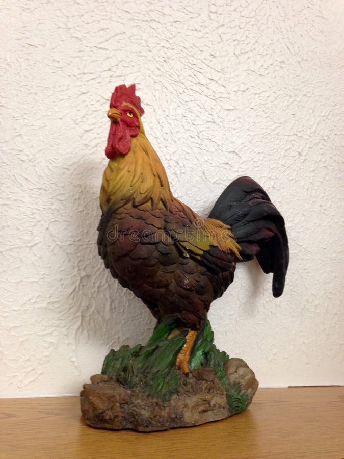 Statue of chicken stock photo. Image of male, holy, beautiful - 40894798