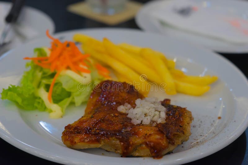 Chicken steak stock photo. Image of pepper, chicken, fillet - 83752412
