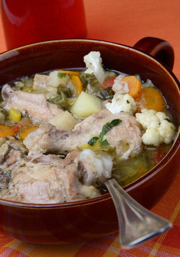 Chicken stew with potatoes stock image. Image of poultry - 3448927