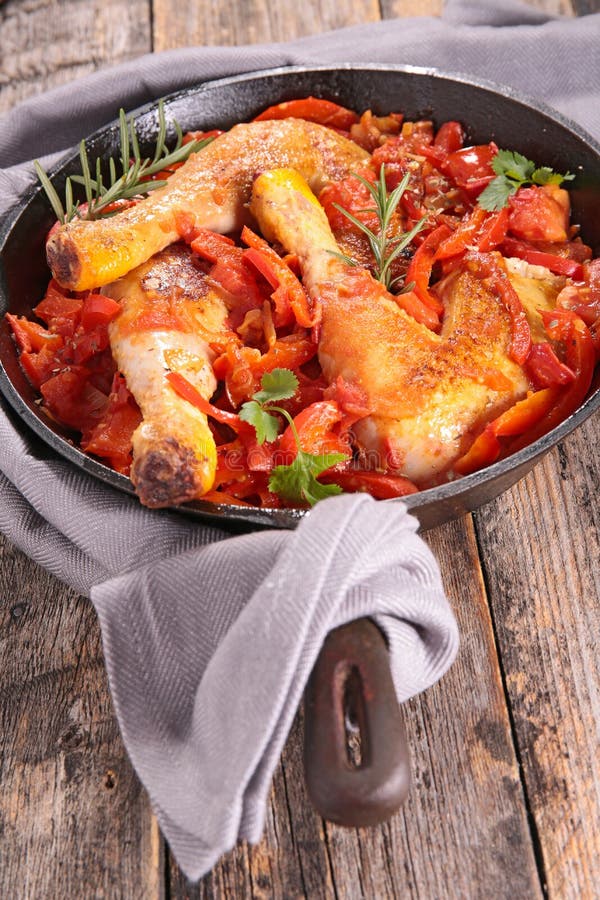 Chicken Leg Stew with Olive, Lemon Stock Photo - Image of olive, lemon ...