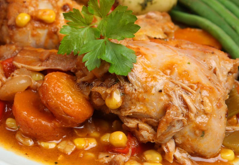 Chicken Stew with Vegetables Stock Photo - Image of stew, chicken: 10822308