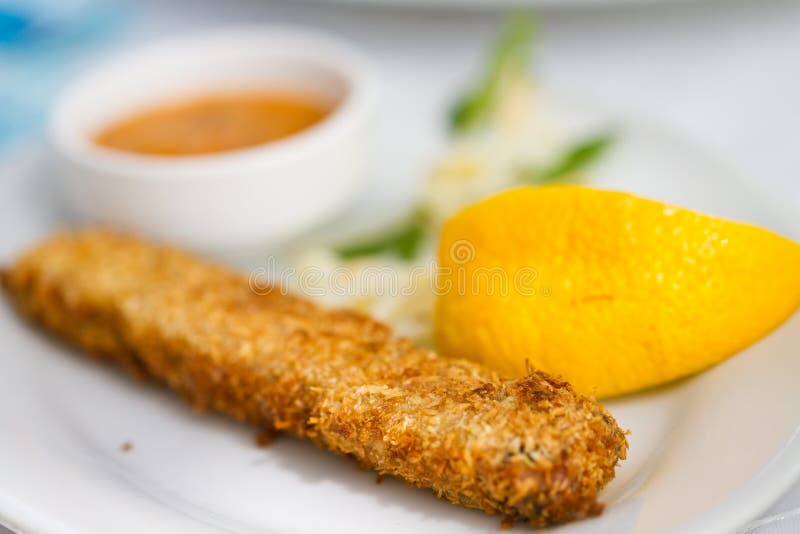 Chicken fingers stock photo. Image of coating, dipped - 1521420