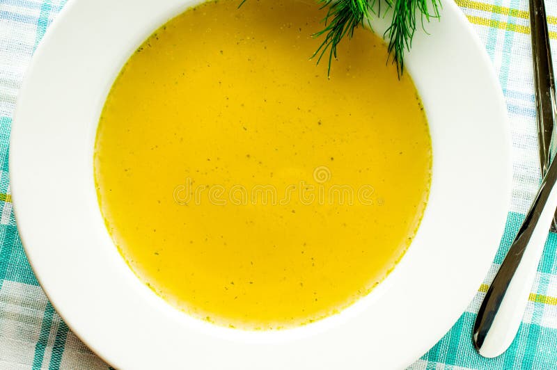 Chicken Stock, Bouillon, Broth, Clear Soup Stock Image - Image of ...