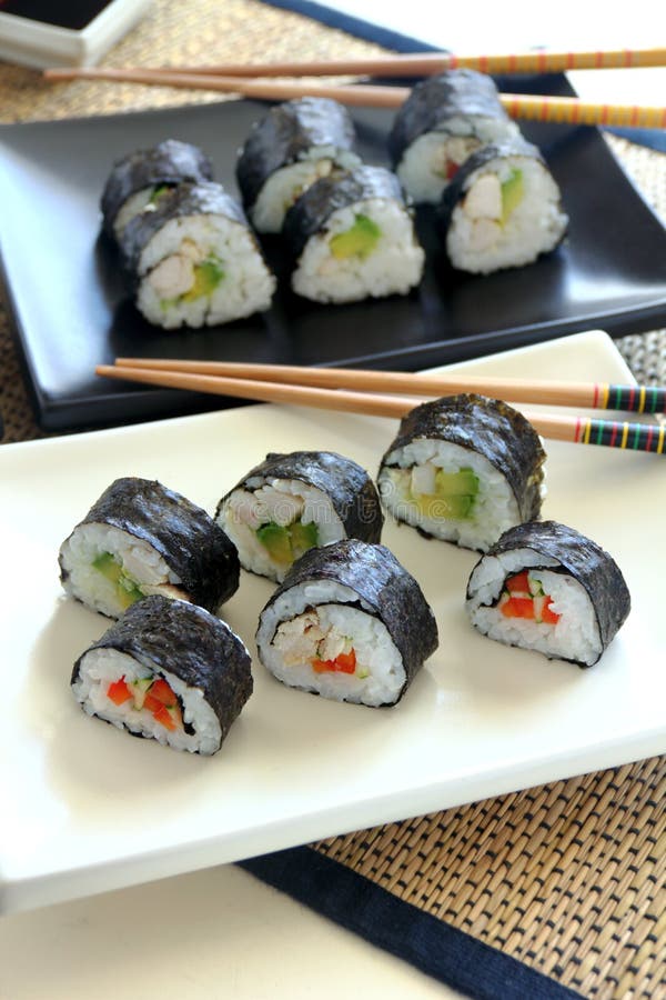 Chicken Sushi stock image. Image of capsicum, gastronomy - 25857751