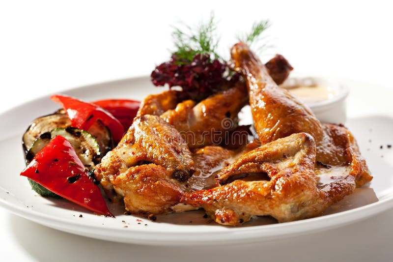 Chicken Tabaka stock image. Image of food, cuisine, herb - 42528131