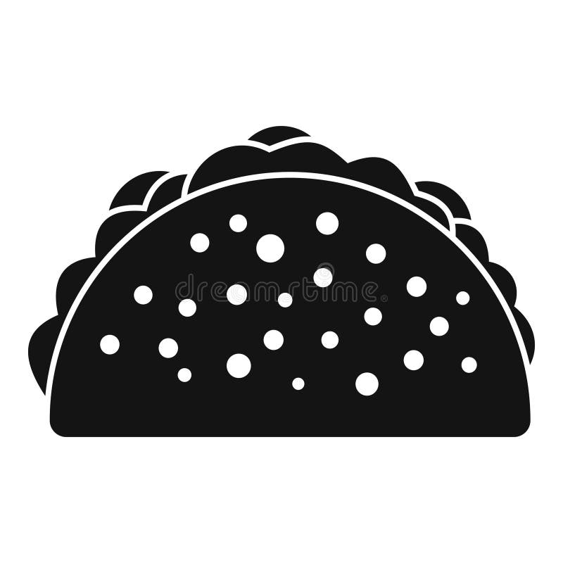 Chicken Taco Icon Simple Vector. Mexican Food Stock Vector ...