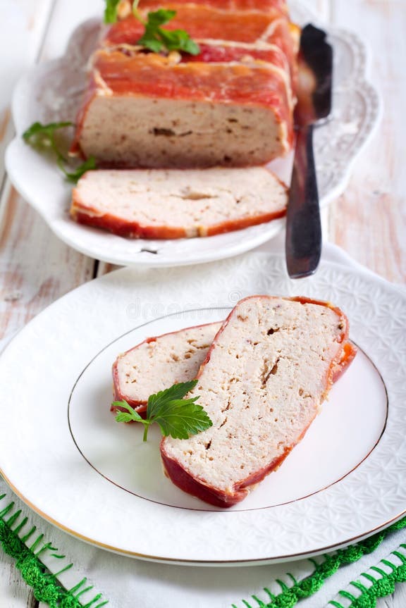 Chicken terrine stock photo. Image of gourmet, pepper - 49907460