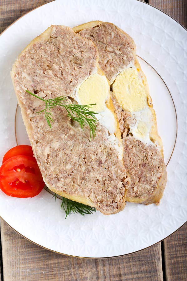 Chicken terrine stock photo. Image of game, meat, stuffed - 45491780