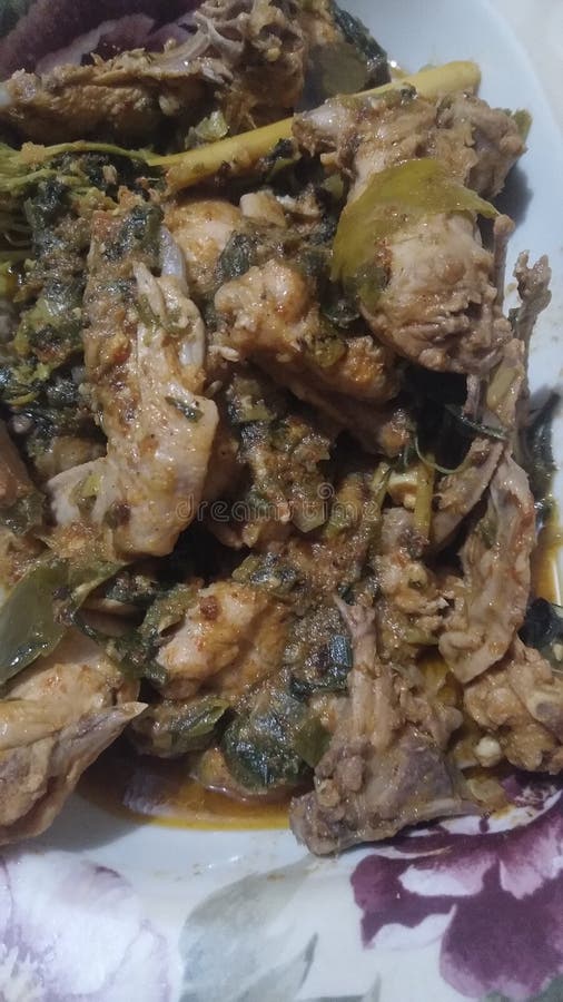 Chicken Tinorangsak Manado Food Stock Image - Image of tinorangsak ...