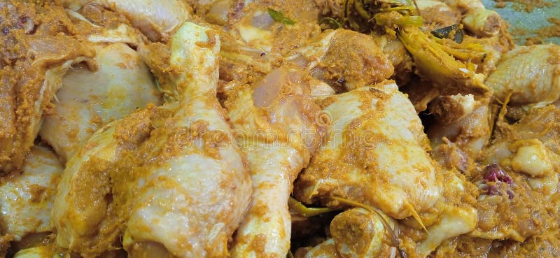 Chicken turmeric stock photo. Image of food, fried, turmeric - 272021918