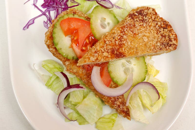 Chicken Wedge Vegetables stock image. Image of plate - 326224823