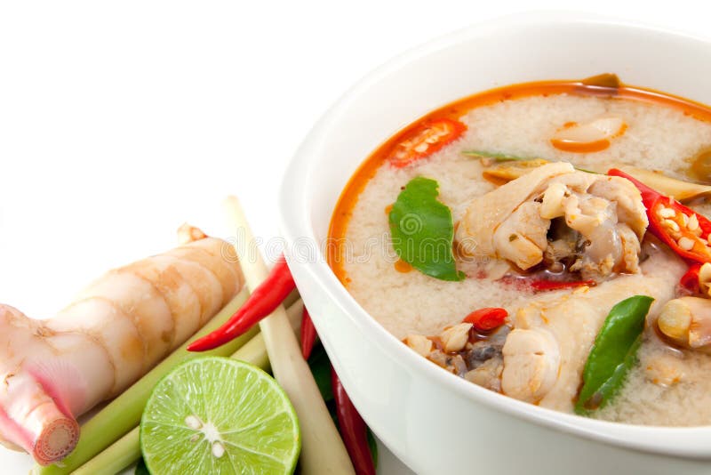 Chicken wing tom yum stock photo. Image of gourmet, grass - 18666962