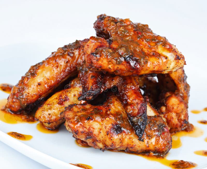 Chicken wings stock photo. Image of wings, isolated, plate - 16056916