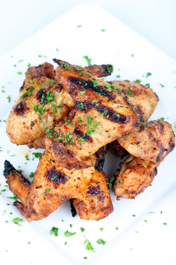 BBQ chicken wings stock photo. Image of heaped, background - 16232854