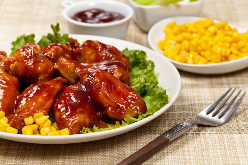 Chicken wings stock image. Image of meal, chicken, dinner - 37587163