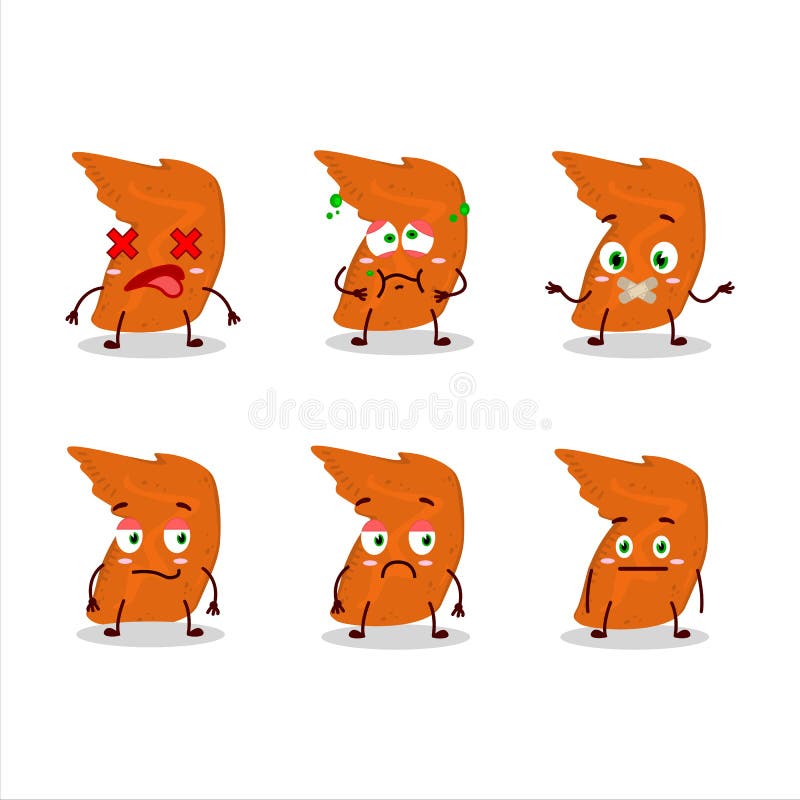 Chicken Wings Cartoon Character with Cute Emoticon Bring Money Stock ...