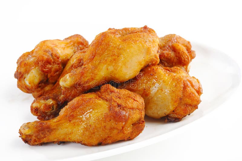 Chicken wings on plate stock photo. Image of spicy, tasty - 46681704