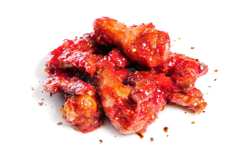 Chicken Wings in Raspberry Sauce Stock Photo - Image of refreshment ...