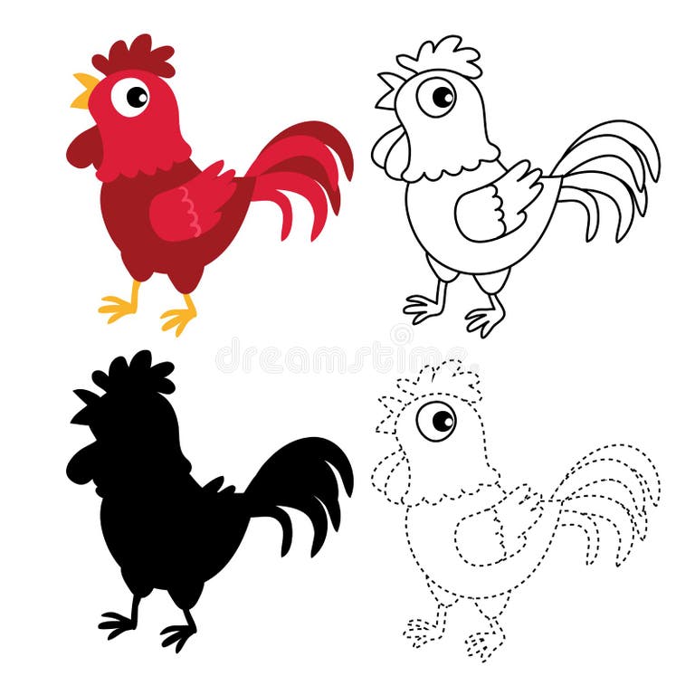 Chicken Worksheet Vector Design Stock Illustrations – 687 Chicken ...