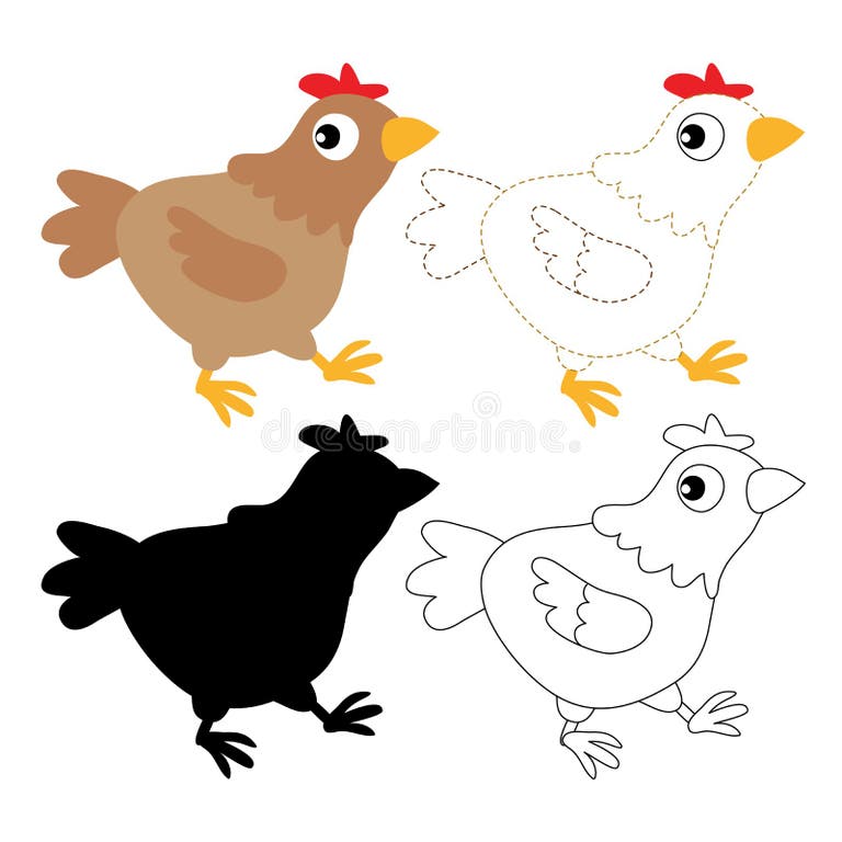Chicken Worksheet Vector Design Stock Illustrations – 687 Chicken ...