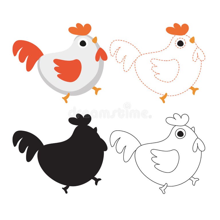 Chicken Worksheet Vector Design Stock Illustrations – 687 Chicken ...