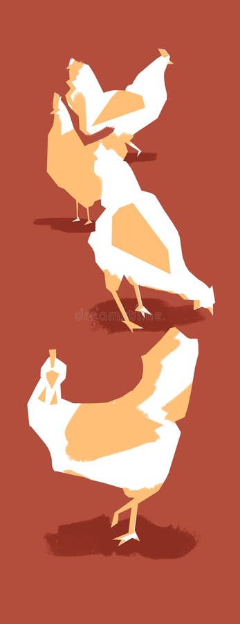 Flock Chickens Stock Illustrations – 181 Flock Chickens Stock ...