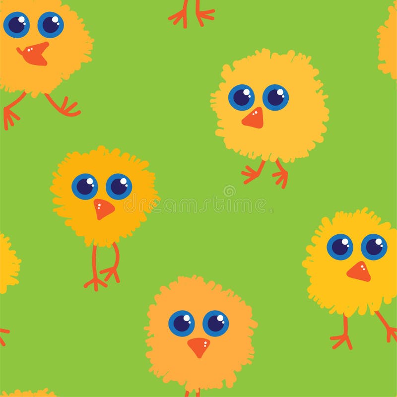 Chickens Peck at the Grass. Illustration of the Banner Sketch by Hand ...