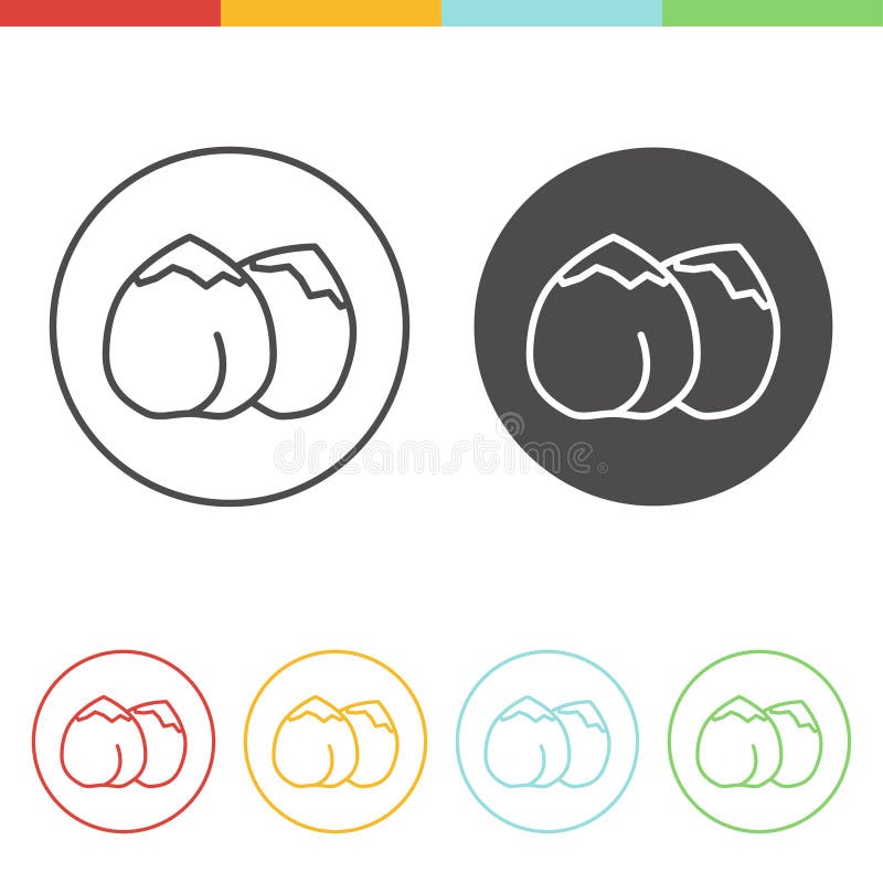 Chickpea vector icons stock illustration. Illustration of gram - 107807633