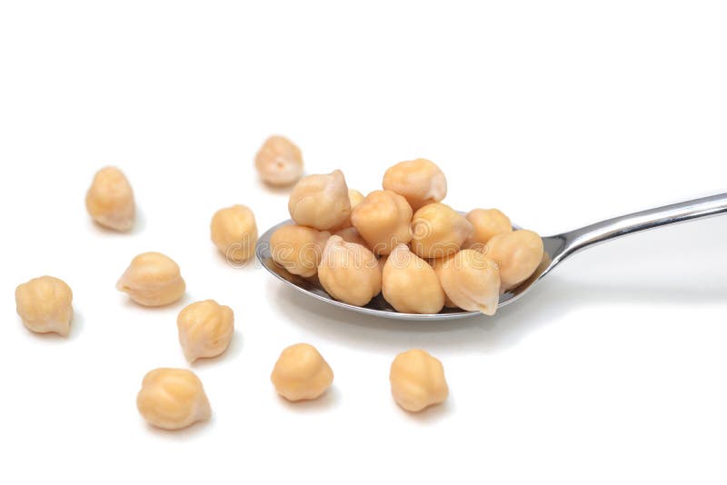 Chickpea on White Background Stock Image - Image of background, healthy ...
