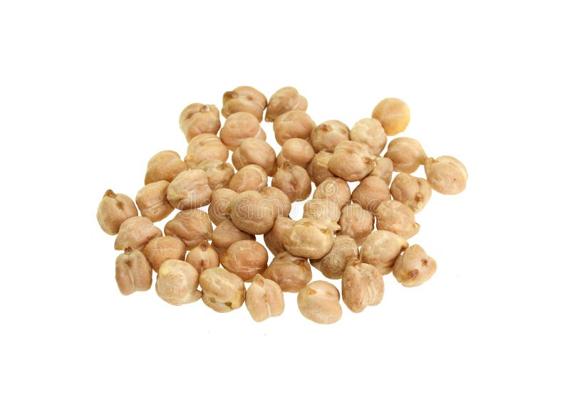 Chickpea on a White Background Stock Image - Image of crop, closeup ...