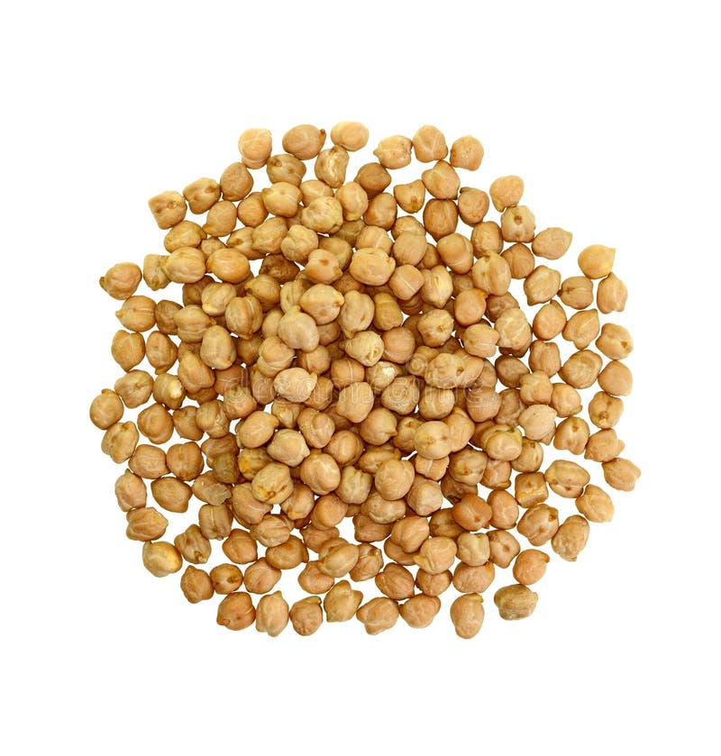 Chickpea on a White Background Stock Photo - Image of healthy, closeup ...