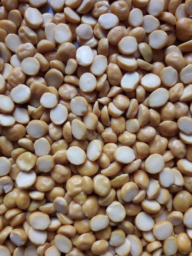 Chickpeas or Chana Dal or Split Pluse Close-up Stock Photo - Image of ...