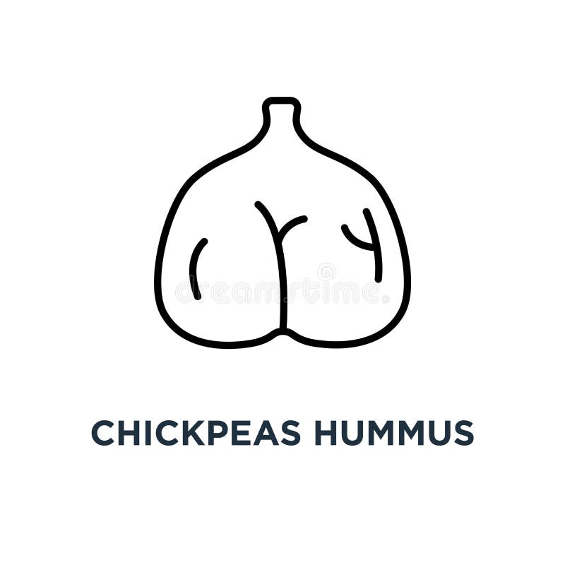 Chickpeas Hummus Icon. Chickpeas Hummus Concept Symbol Design, V Stock ...
