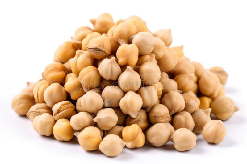 Chickpeas Isolated on White Background. Generative AI Stock ...