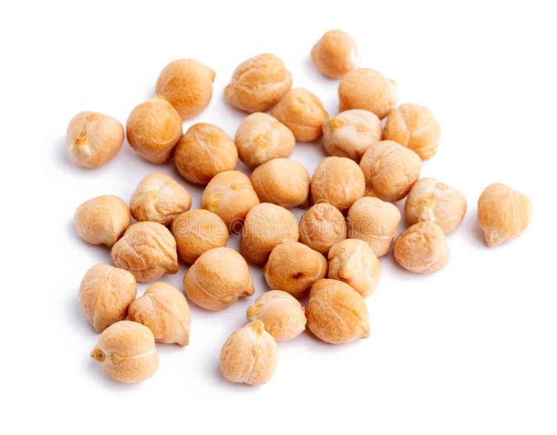 Chickpeas on white stock photo. Image of healthy, bean - 122839732