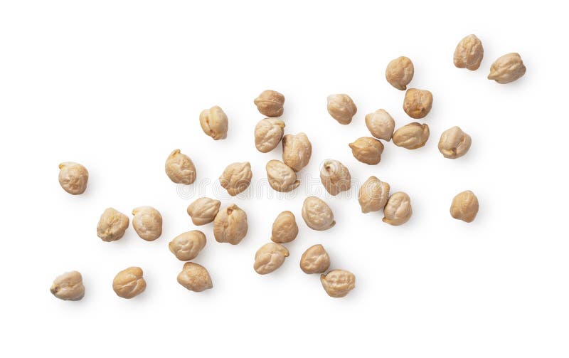 Chickpeas on a White Background Stock Photo - Image of harvest ...