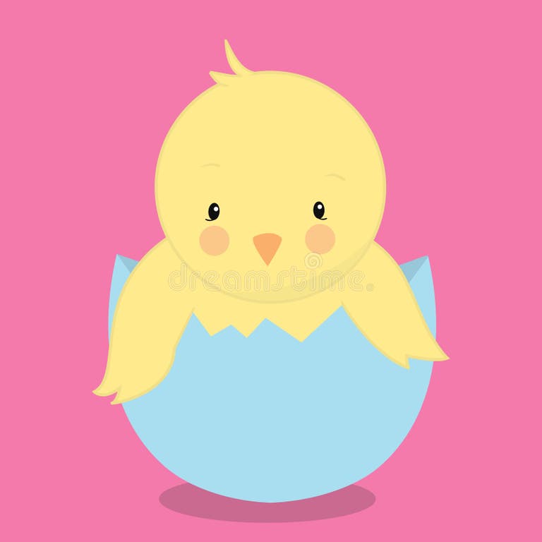 Chicks hatchling blue 03 stock vector. Illustration of hatchling ...