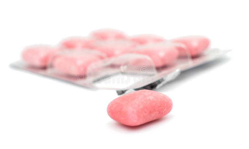 Rosa del chicle imagen de archivo. Imagen de masticado - 63472131