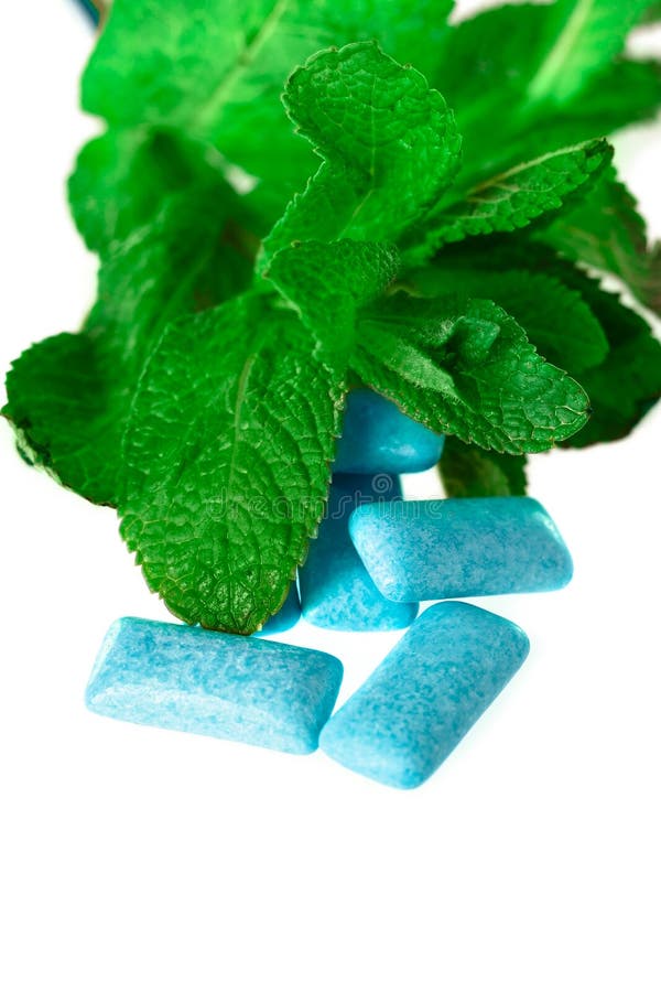 Chicle Azul En Blanco - Comida Y Bebida Imagen de archivo - Imagen de ...