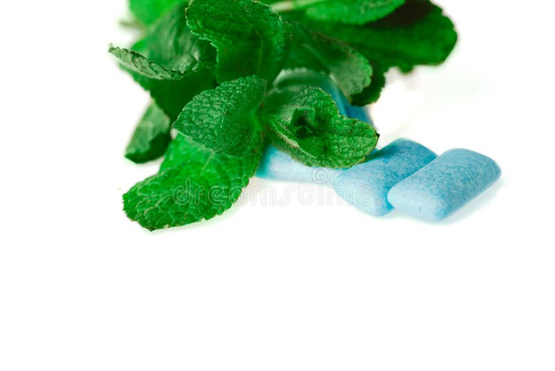 Chicle Azul En Blanco - Comida Y Bebida Foto de archivo - Imagen de ...