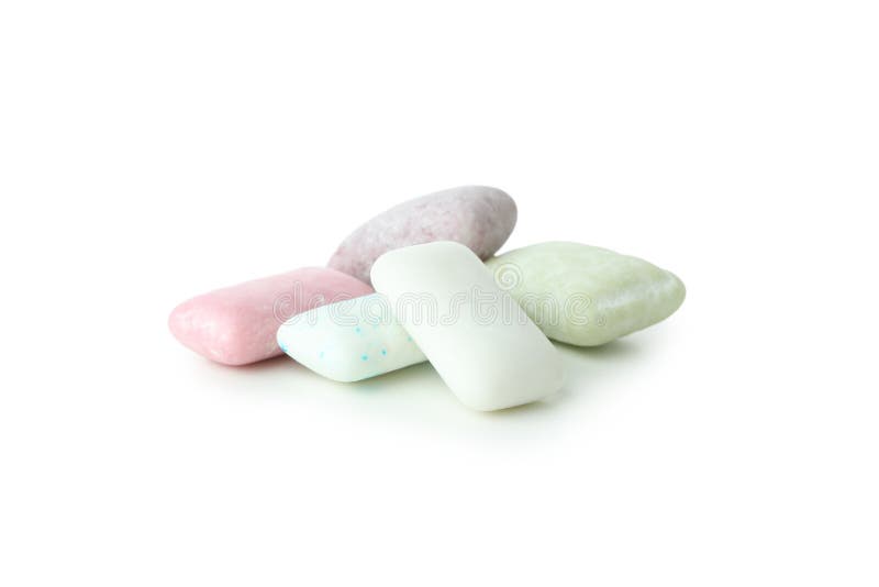Chicle O Chicle Aislado En Fondo Blanco Imagen de archivo - Imagen de ...