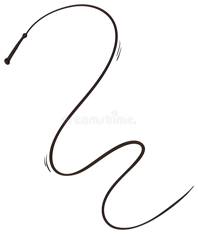 Chicote longo ilustração do vetor. Ilustração de objeto - 53930980