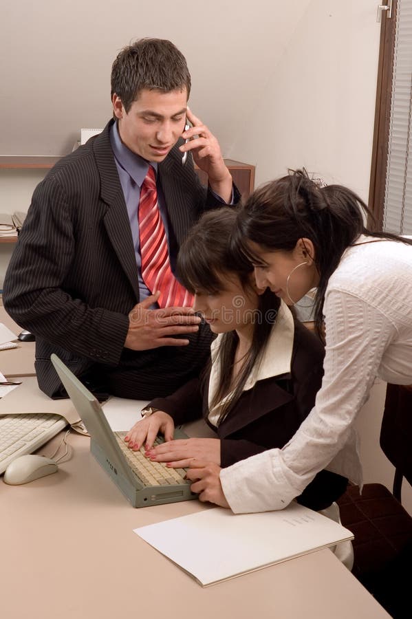 Chief call stock image. Image of career, girl, business - 3778255