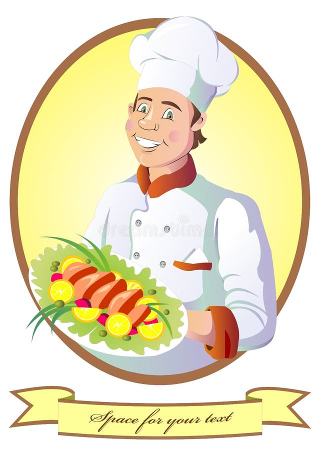 Chief cook stock vector. Illustration of young, profession - 18464894