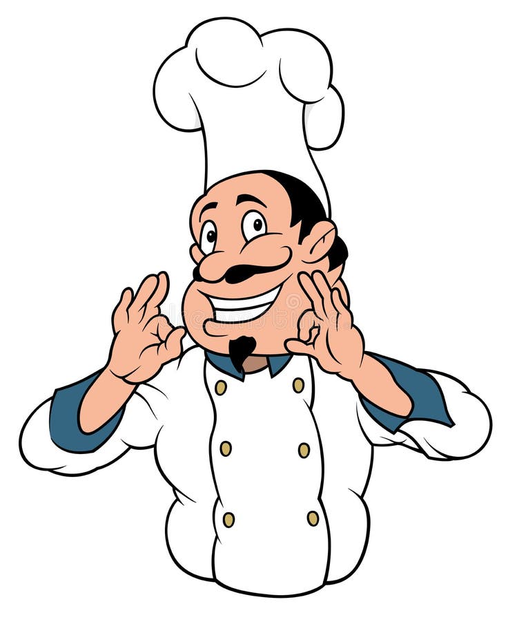 Smiling Chef Cook Cartoon Character Stock Vector - Illustration of ...
