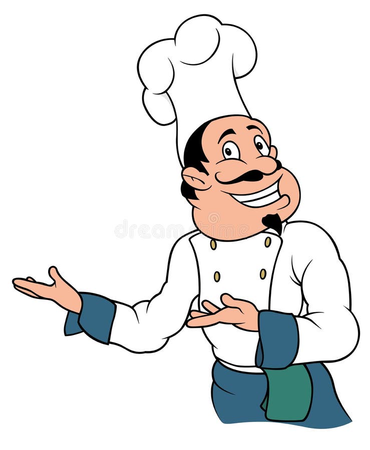 Smiling Chef Cook Cartoon Character Stock Vector - Illustration of ...