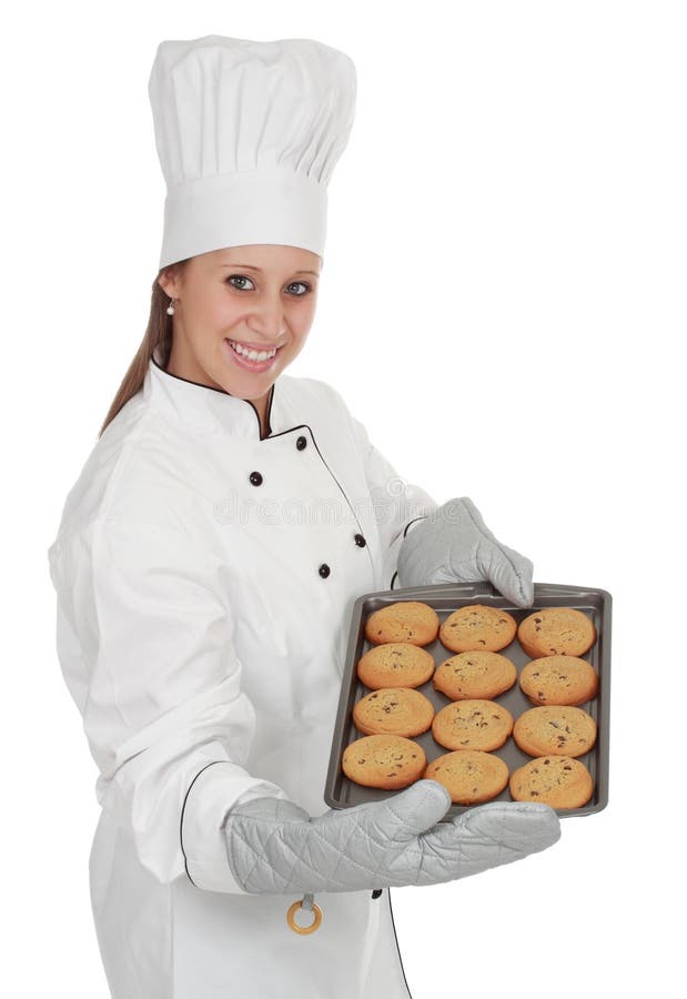 Chief cook woman stock image. Image of blond, whisk, white - 13219875